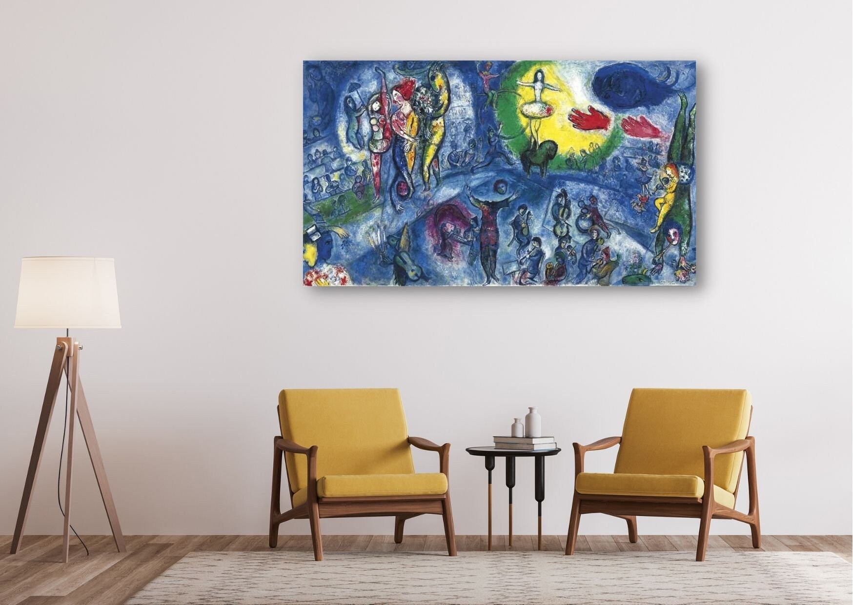 Marc Chagall Big Circus, Marc Chagall Canvas Wall Art Poster ...