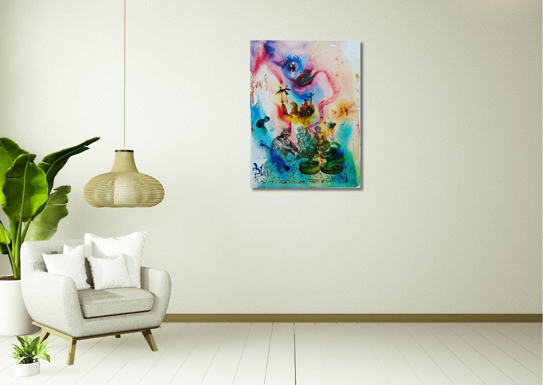 Salvador Dali Snake Charmer Wall Art, Dali Wall Art Poster Canvas Print ...