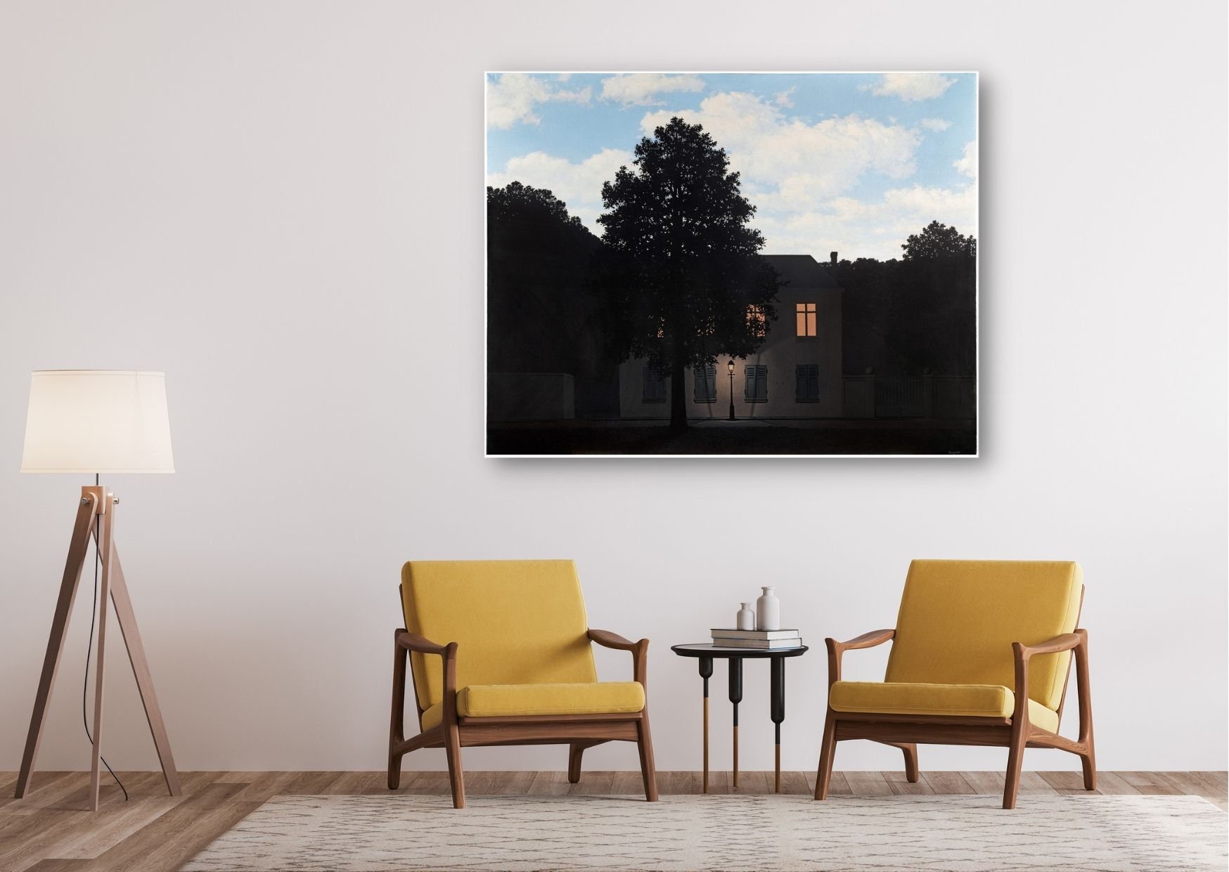 The Empire of Light by Rene Magritte, Reproduction Canvas, Rene ...