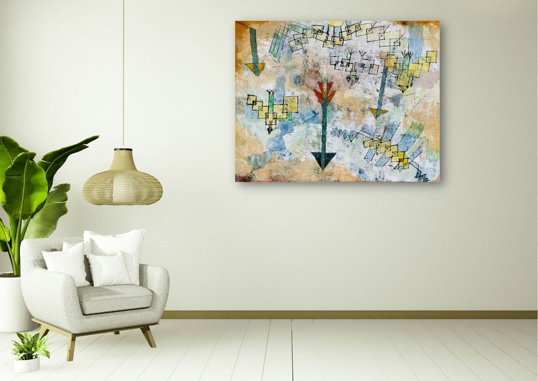 Paul Klee Birds Swooping Down and Arrows, Paul Klee Wall Art Canvas ...