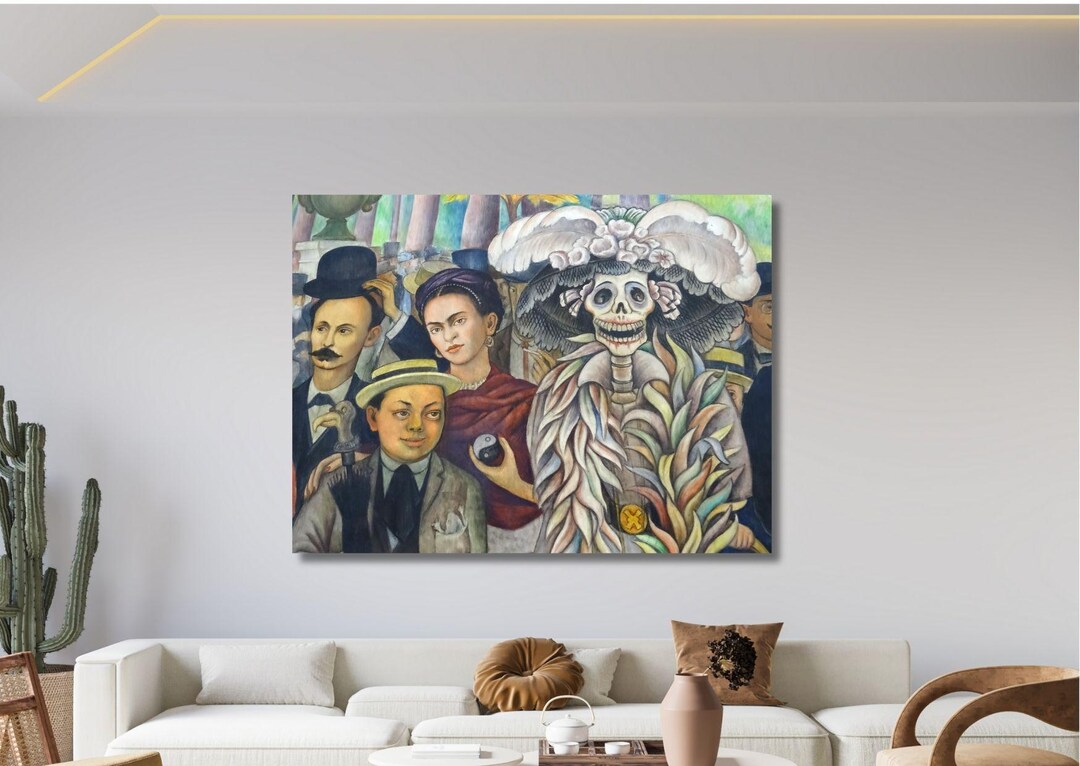 Diego Rivera Dream of a Sunday Afternoon in Alameda Park Canvas Print ...