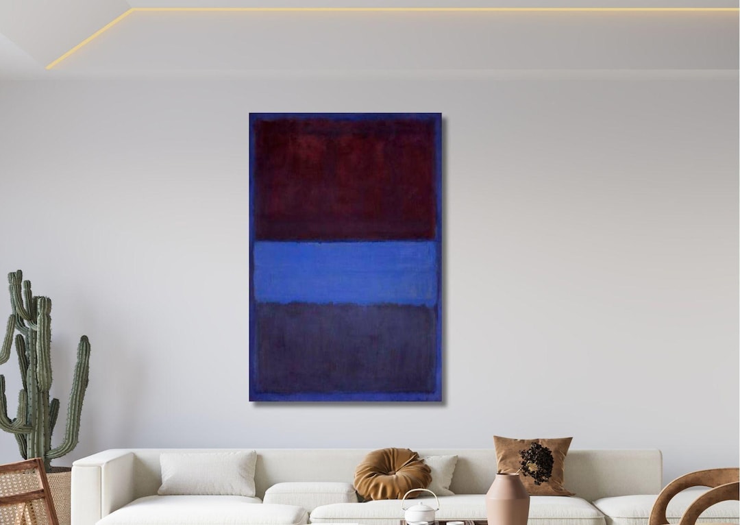 Mark Rothko No.61: Rust and Blue Abstract Canvas Art - Etsy Australia