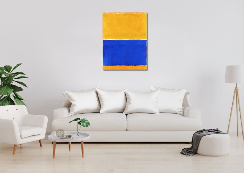 Mark Rothko, Gelb und Blau, Mark Rothko Poster, Mark Rothko Leinwand ...