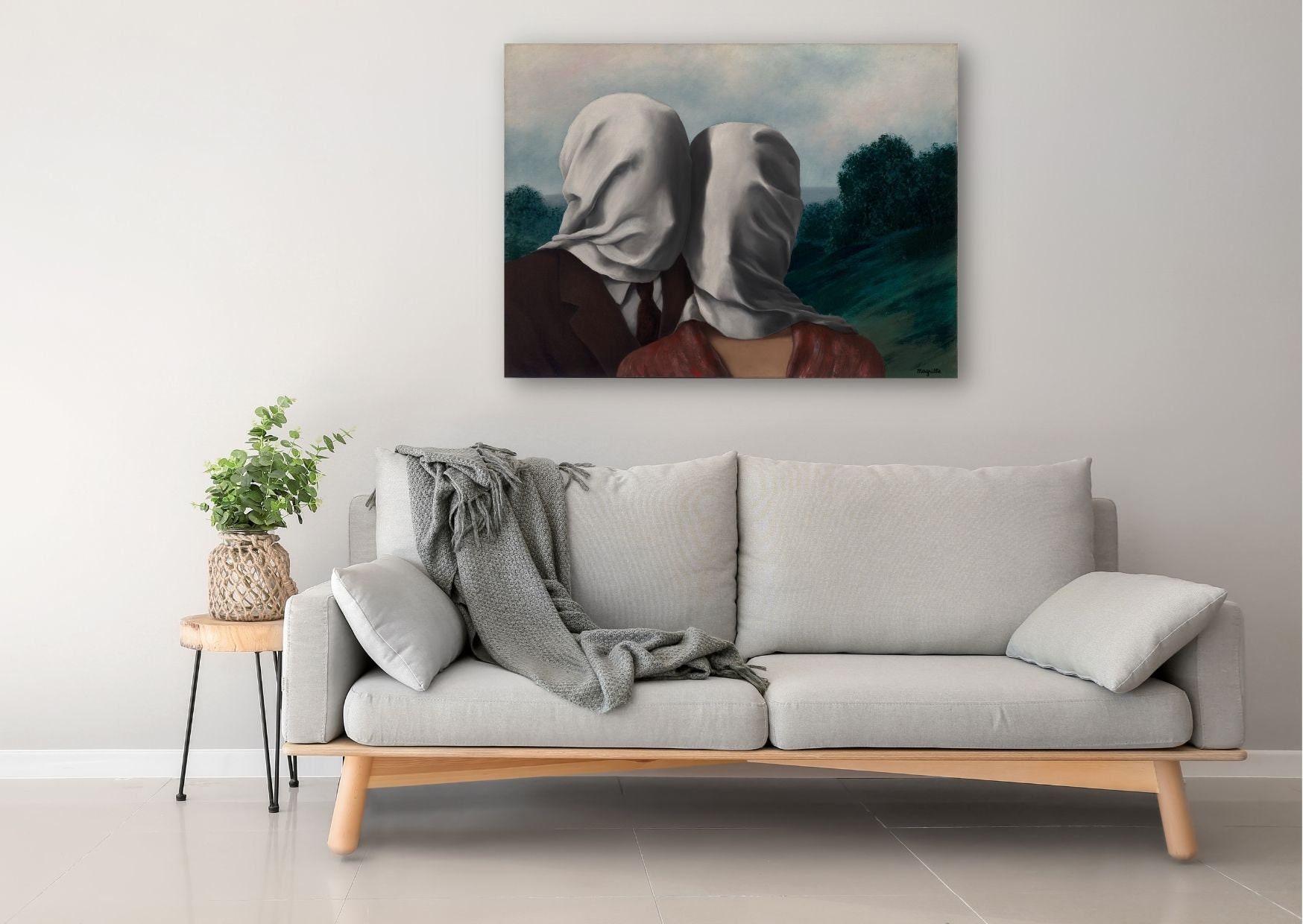 Rene Magritte the Lovers, Rene Magritte Poster, Home Decor, Rene ...