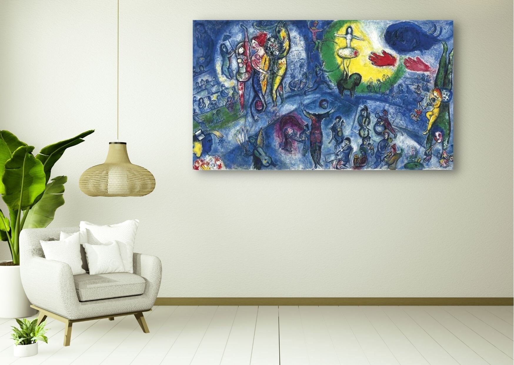 Marc Chagall Big Circus, Marc Chagall Canvas Wall Art Poster ...