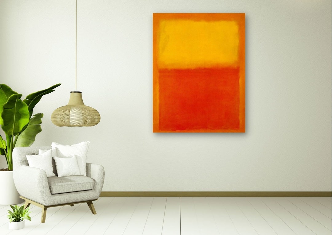 Mark Rothko, Orange and Yellow, Mark Rothko Canvas, Abstract Canvas ...