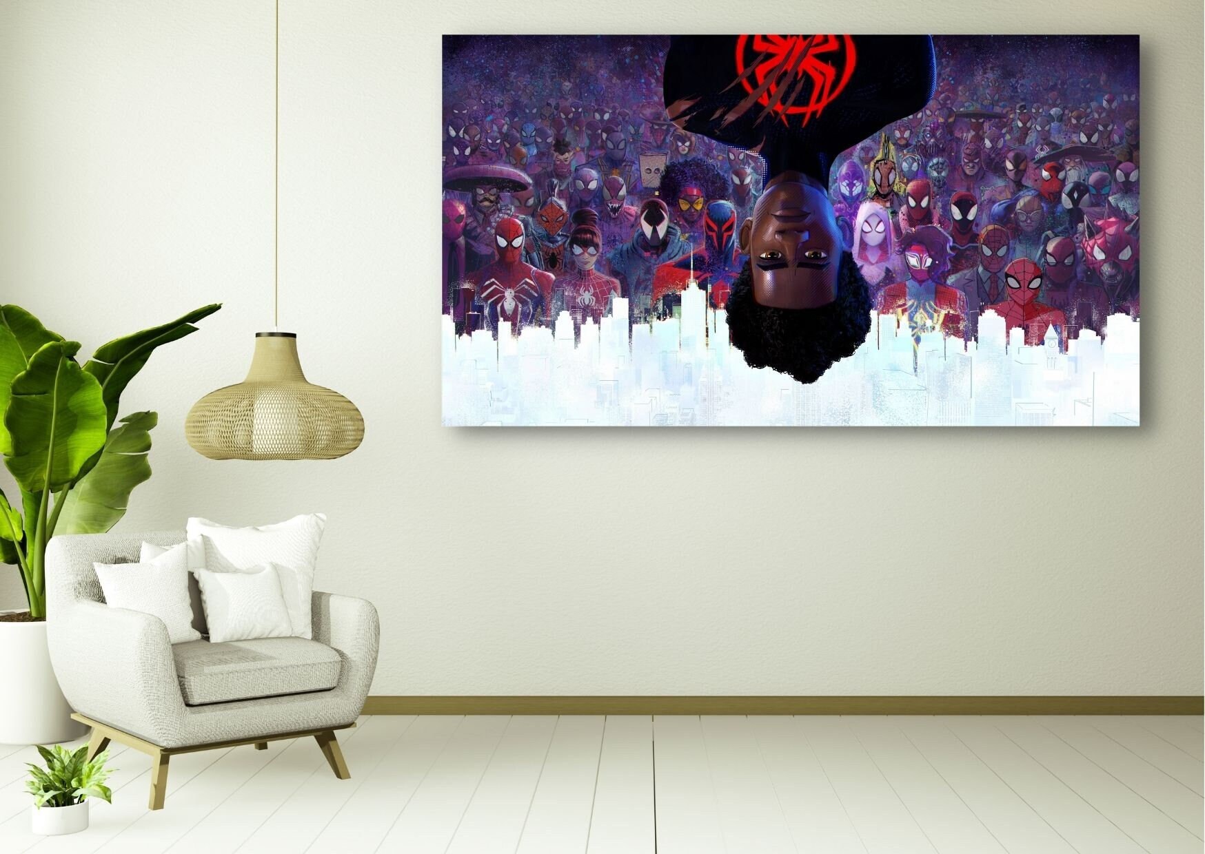 Spiderman Wall Art, Spiderman Canvas Print Art, Game Room Man Cave Art ...