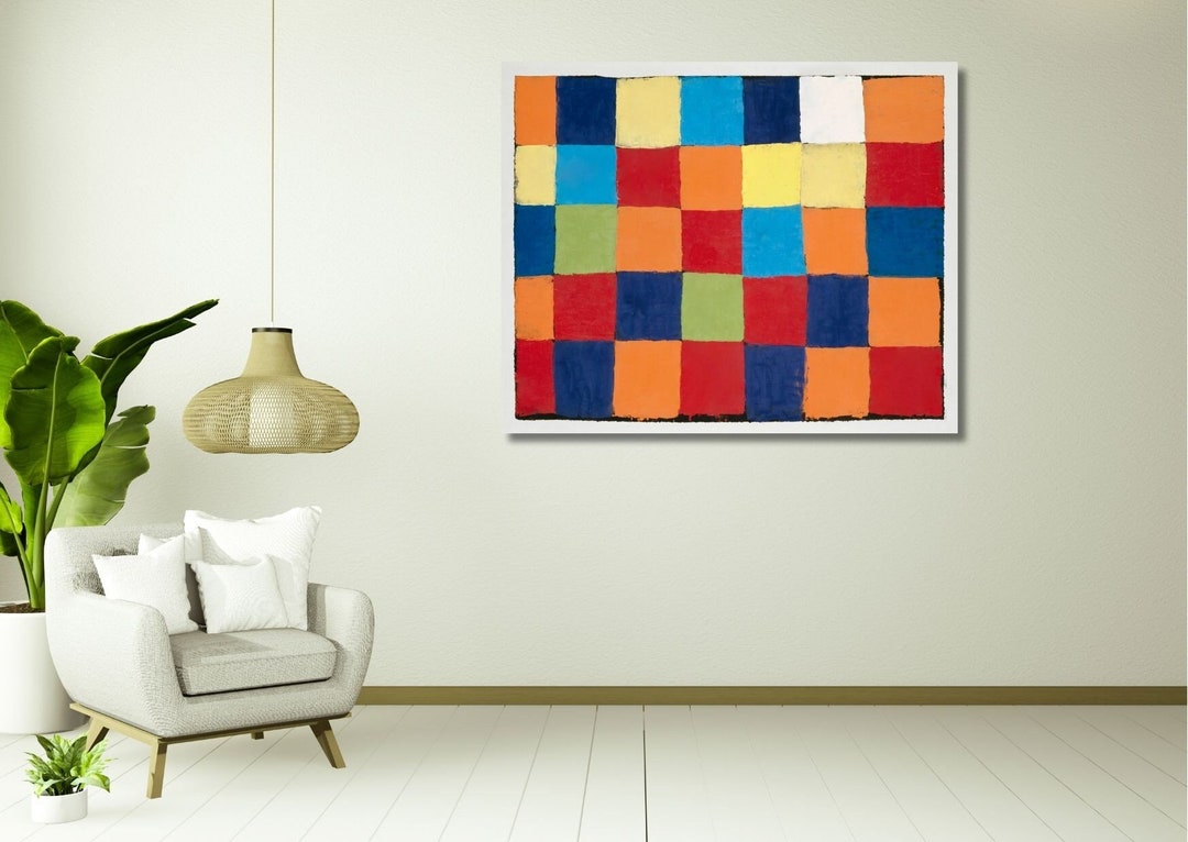 Paul Klee Color Chart Wall Art Canvas Print, Paul Klee Poster Canvas ...