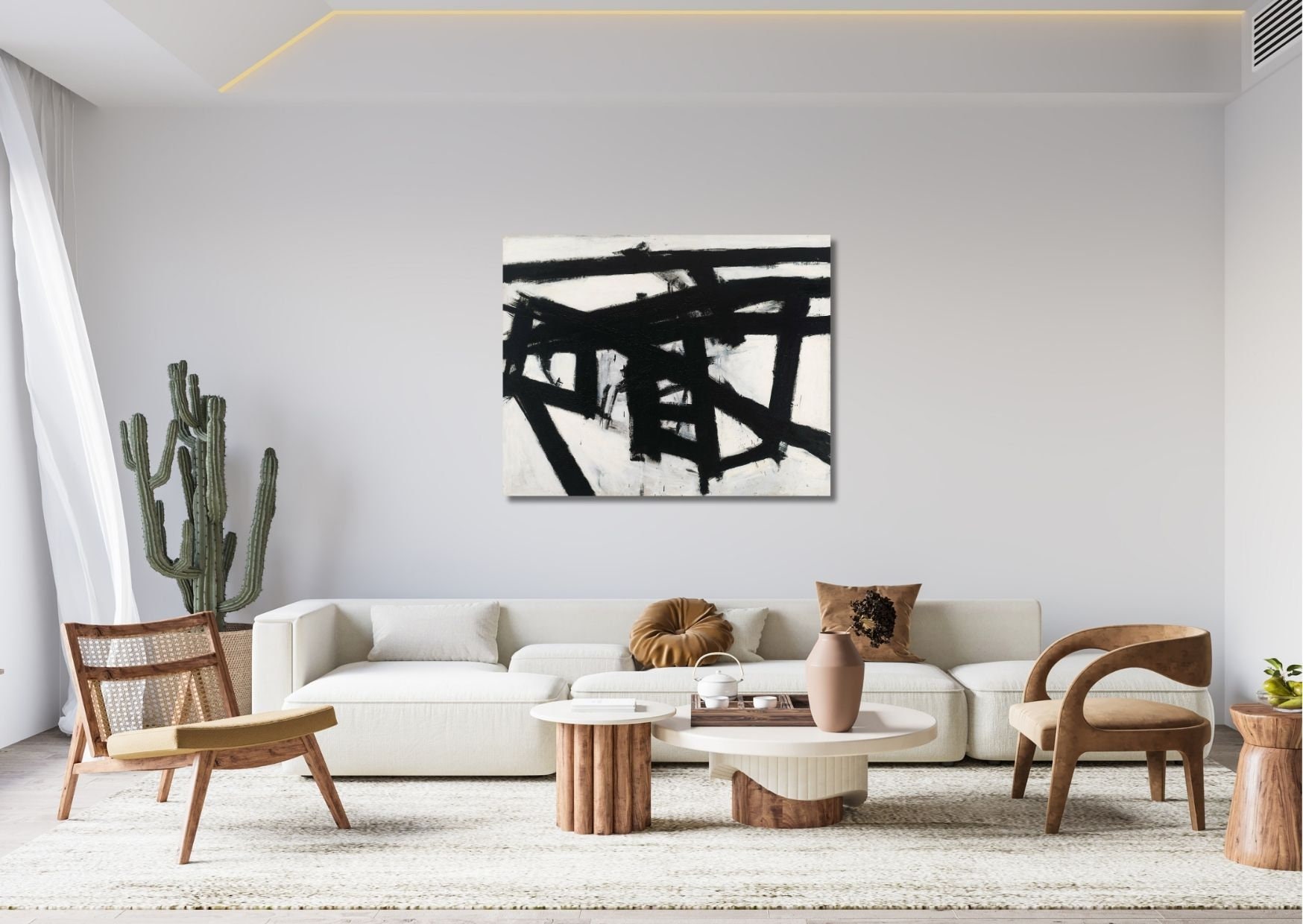 Franz Kline Black White Wall Art, Franz Kline Wall Art Canvas Poster ...