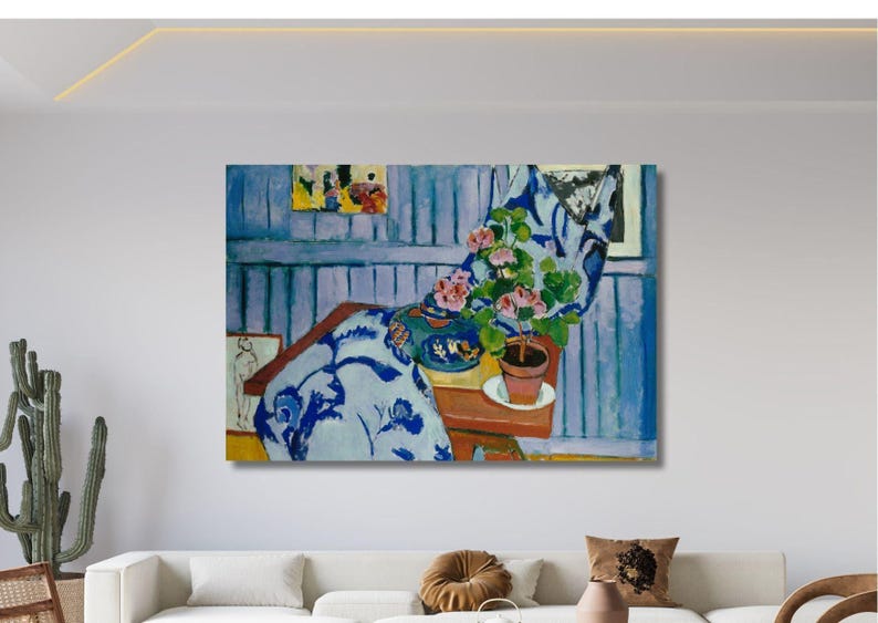 Henri Matisse Still Life With Geraniums, Matisse Exhibition Canvas Wall ...