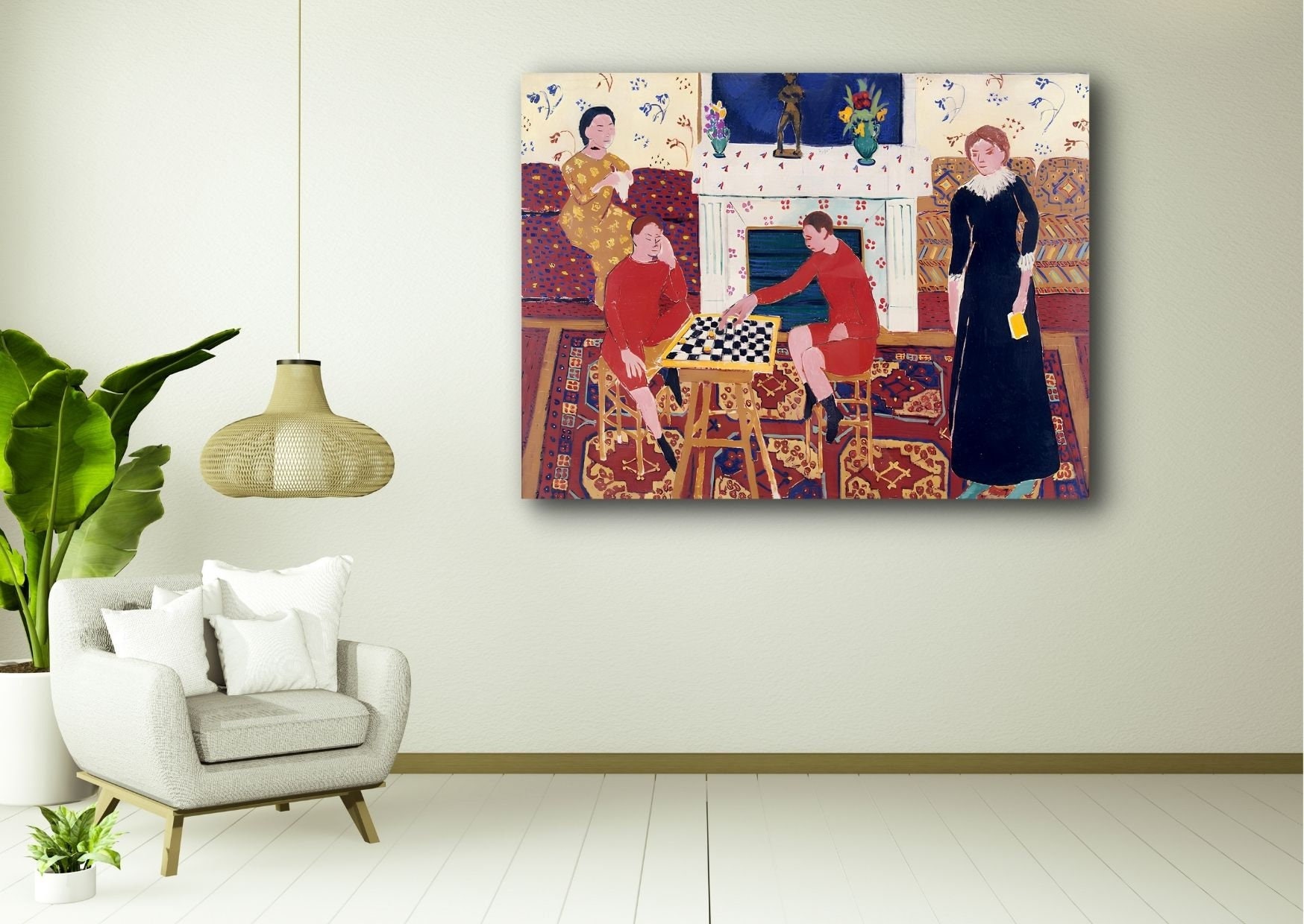 Henri Matisse the Painters Family, Matisse Exhibition Canvas Wall Art ...