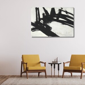 Franz Kline Black White Wall Art, Franz Kline Wall Art Canvas Poster ...