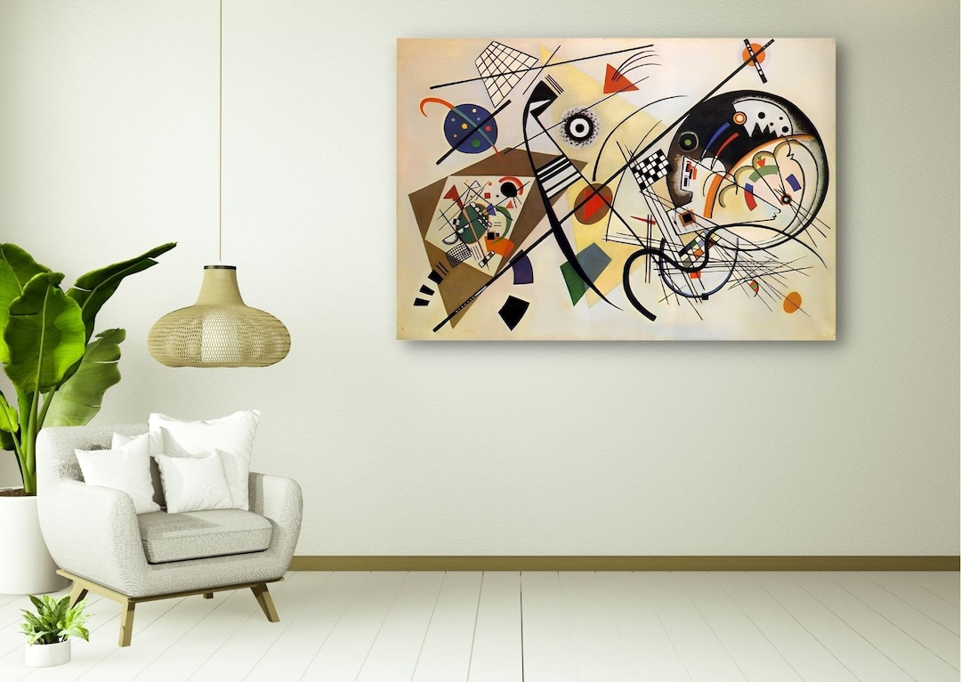 Wassily Kandinsky Transverse Line, Kandinsky Canvas Wall Art Print ...