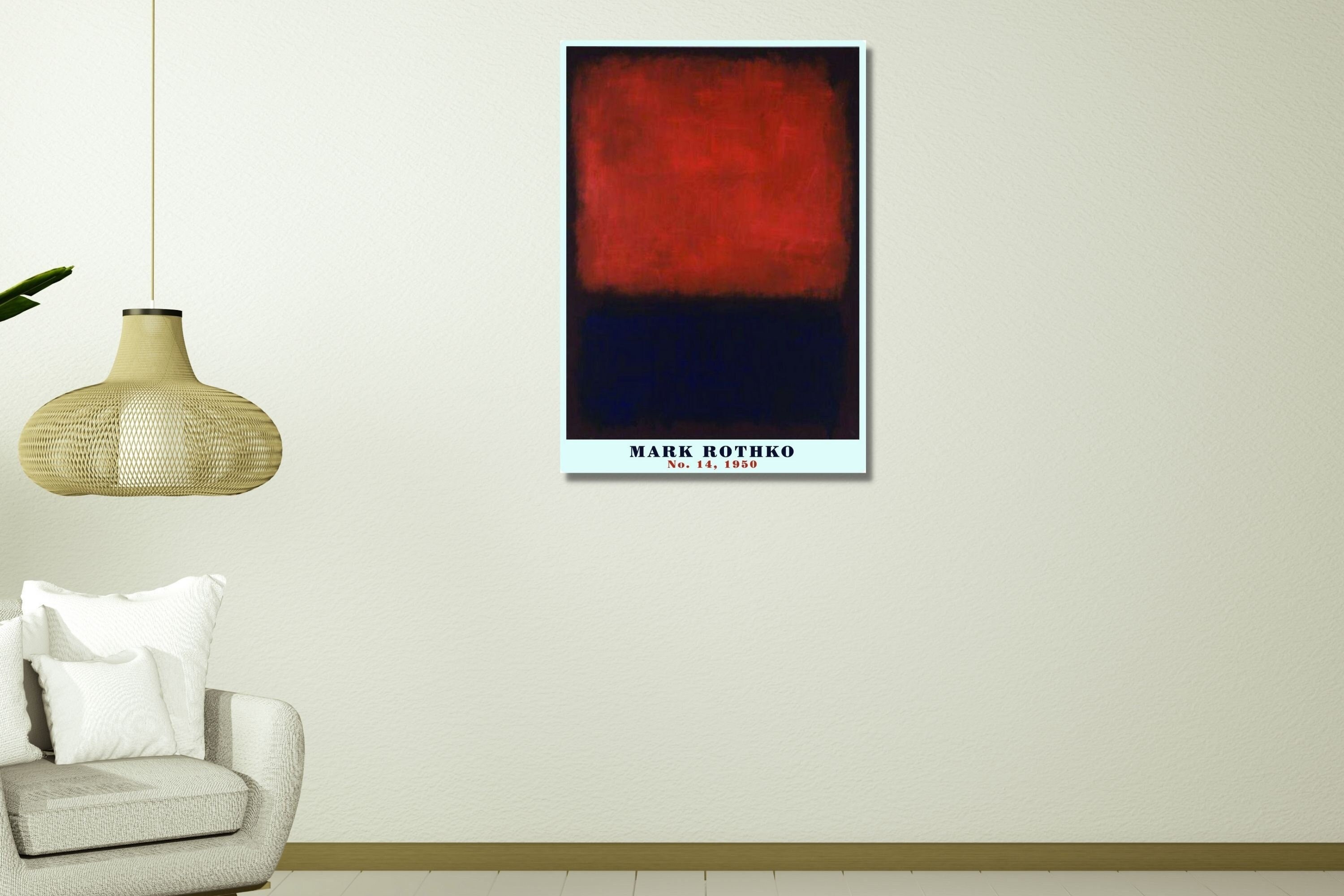 Mark Rothko, NO 14, Rothko Canvas Wall Art, Reproduction Print, Modern ...