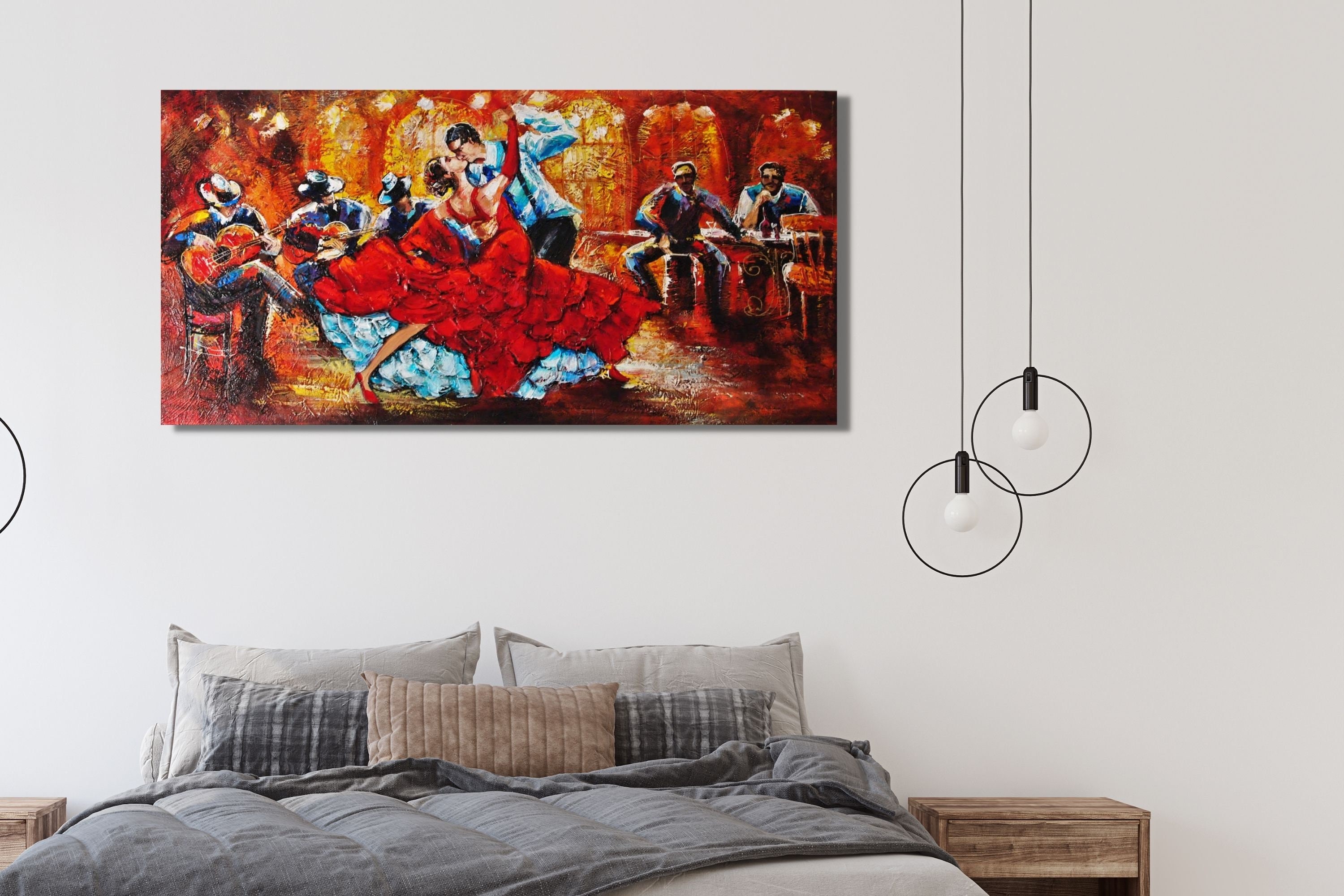 Tango Dance and Music Canvas Wall Art,tango Dancing Poster Print Wall ...