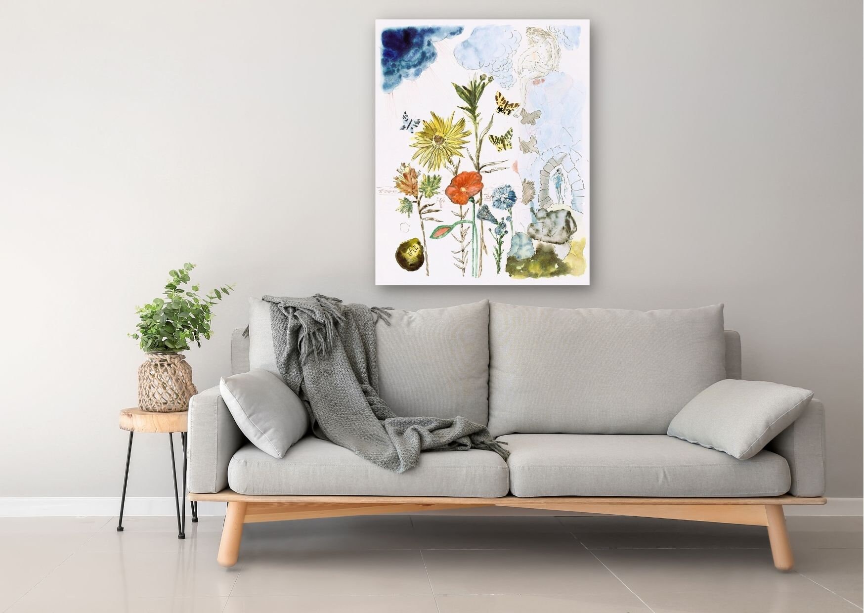 Salvador Dali Flower Wall Art Salvador Dali Poster Salvador Dali Fleurs ...