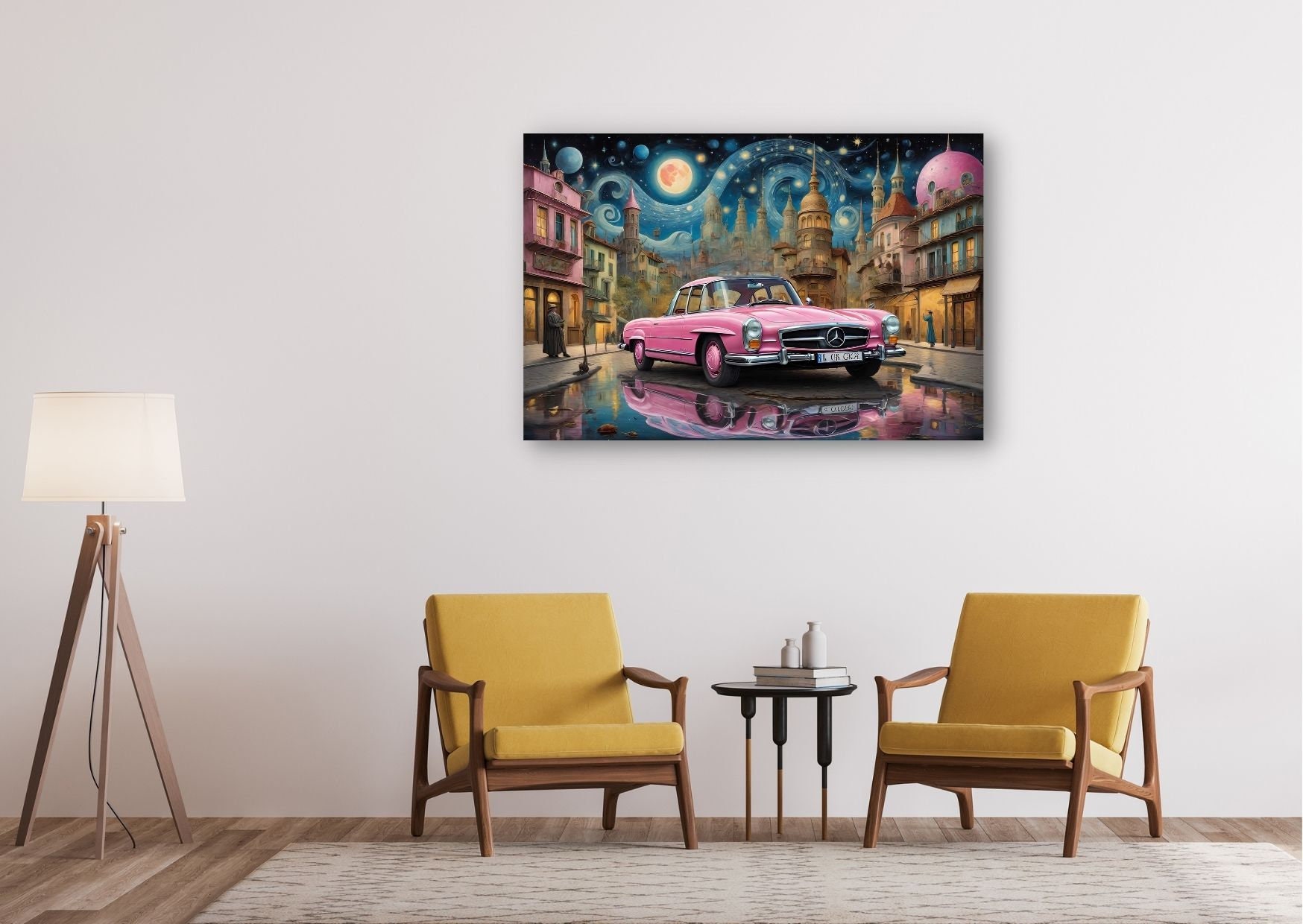 Mercedes Abstract Art, Mercedes Colorful Wall Art Poster, Classic ...