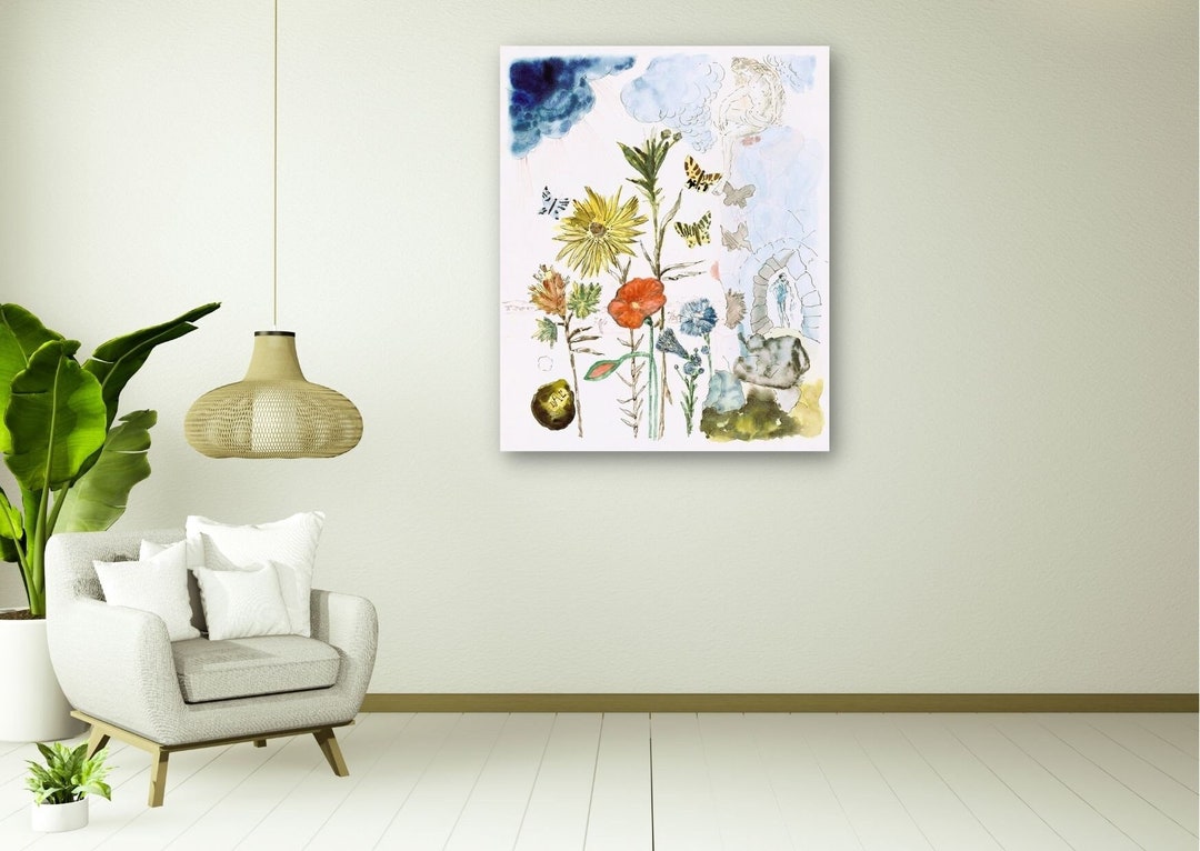 Salvador Dali Flower Wall Art Salvador Dali Poster Salvador Dali Fleurs ...