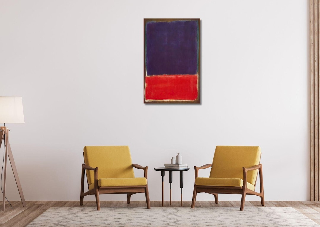 Mark Rothko No 14 1951 Wall Art Poster Canvas, Mark Rothko Print ...