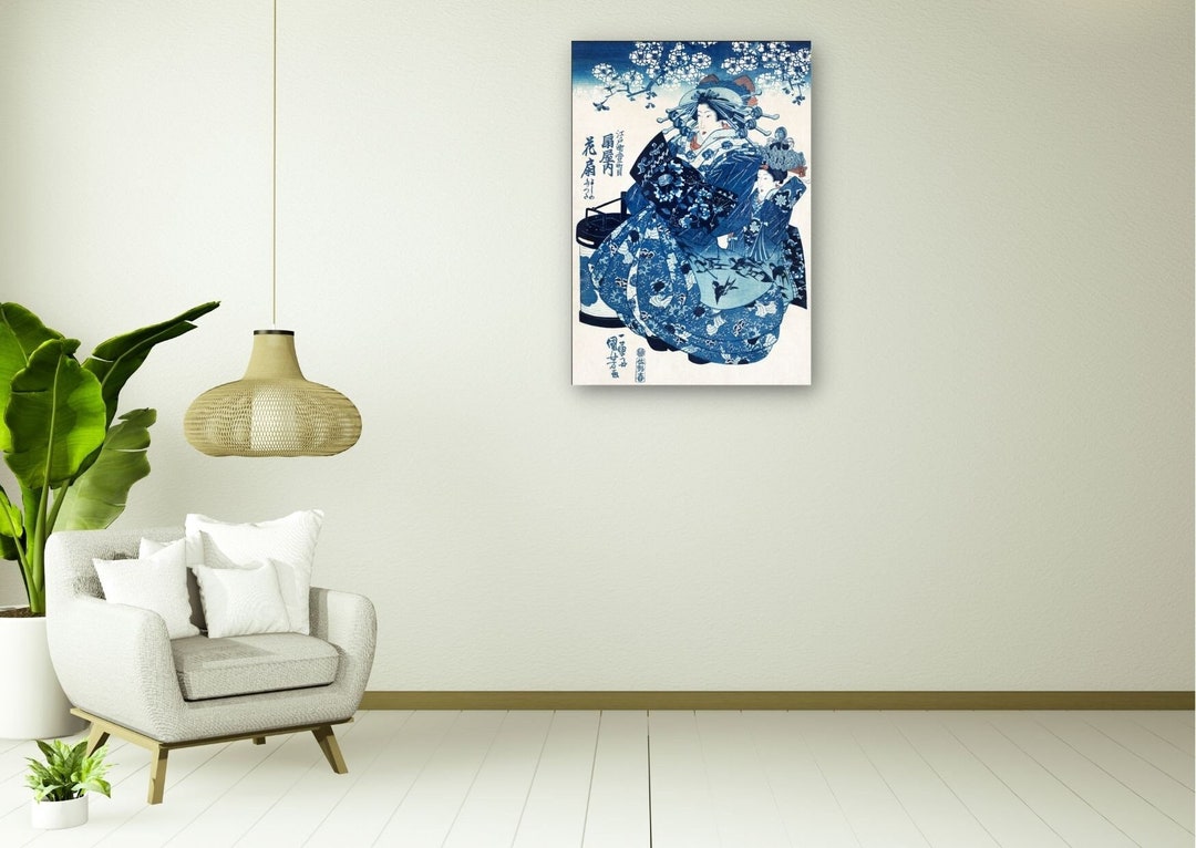 Utagawa Kuniyoshi Wall Art, Ogiya Uchi Hanaogi, Utagawa Kuniyoshi ...