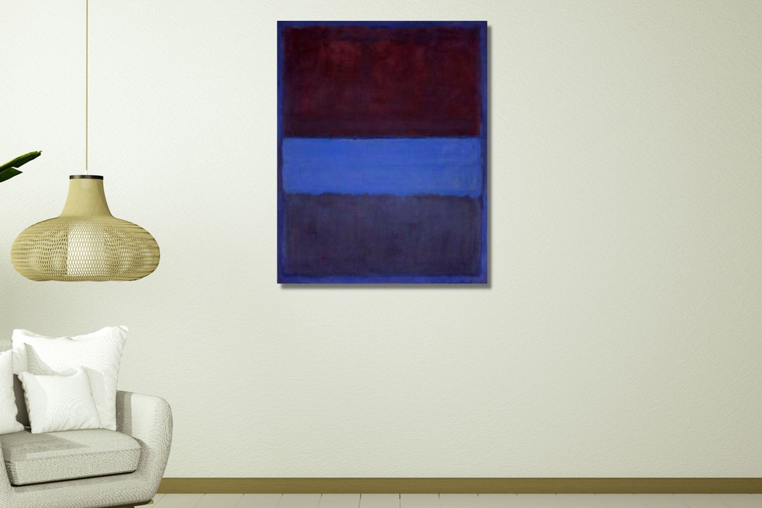 Mark Rothko No 61 Rust and Blue Wall Art Poster Canvas Print, Mark ...