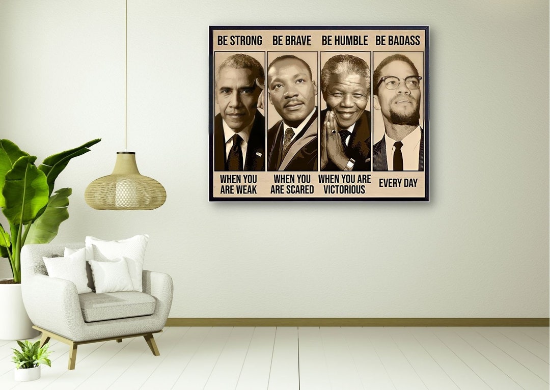 Iconic Civil Rights Leaders Wall Art, Obama, Martin Luther King ...