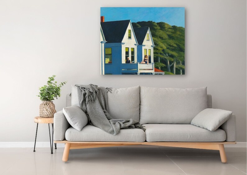 Second Story Sunlight Wall Art Print,edward Hopper Artworks,canvas Wall ...