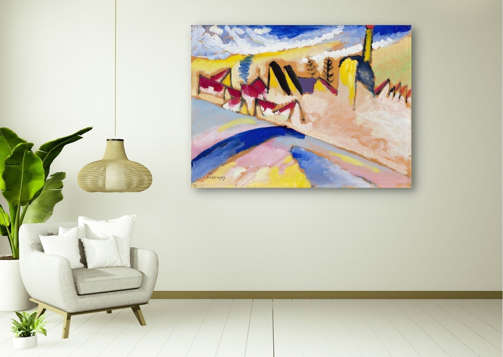 Wassily Kandinsky Composition II, Kandinsky Canvas Wall Art Print ...