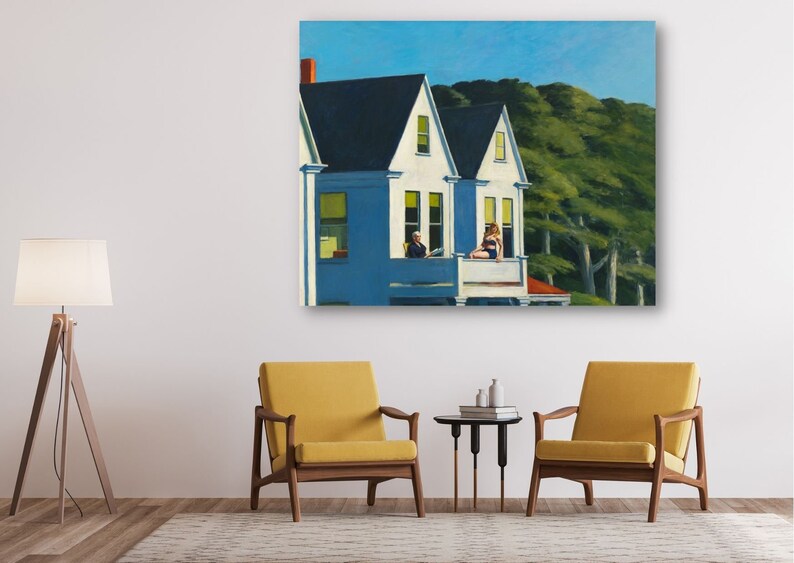 Second Story Sunlight Wall Art Print,edward Hopper Artworks,canvas Wall ...
