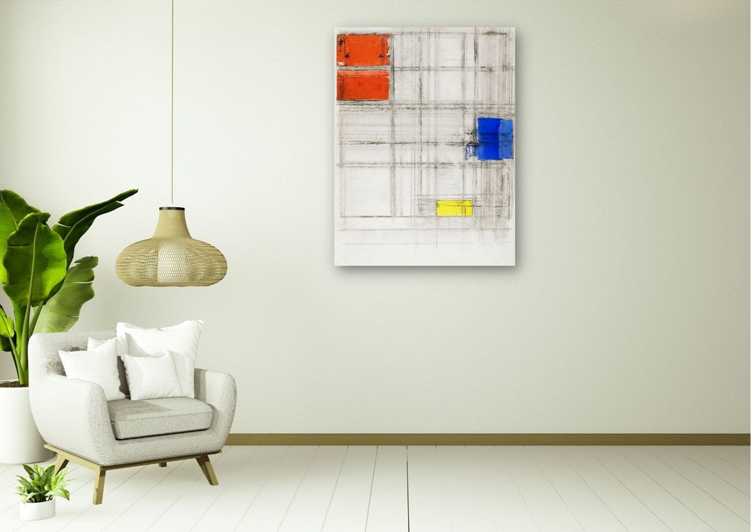 Piet Mondrian Study for a Composition Wall Art, Piet Mondrian ...