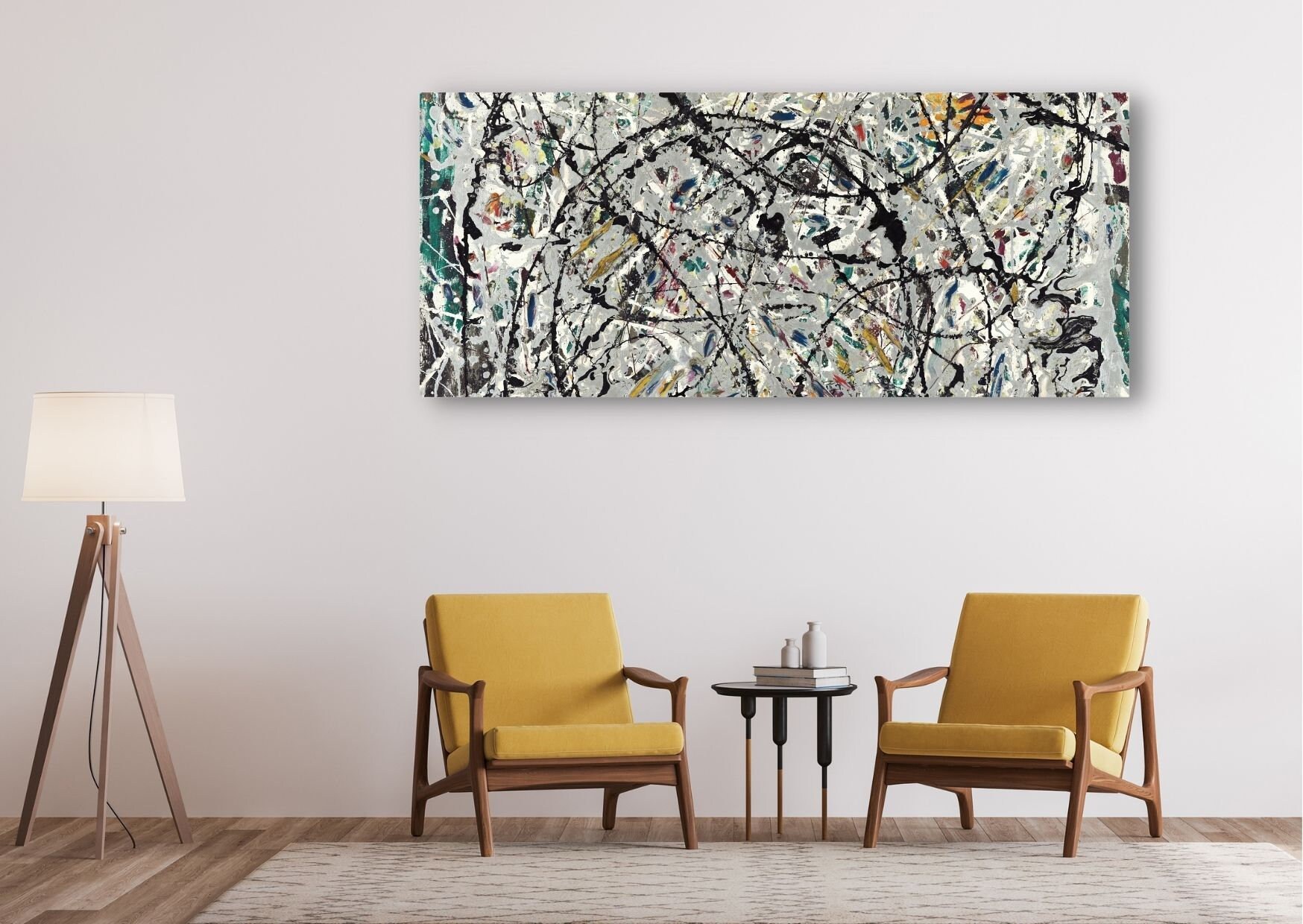 Jackson Pollock No: 5 1948, Abstract Expressionist Canvas Wall Art ...