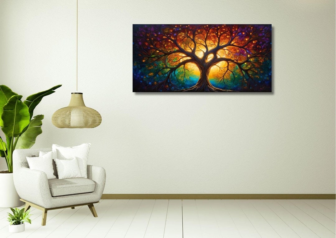 Tree of Life Wall Art, Tree of Life Canvas Wall Art, Tree of Life ...