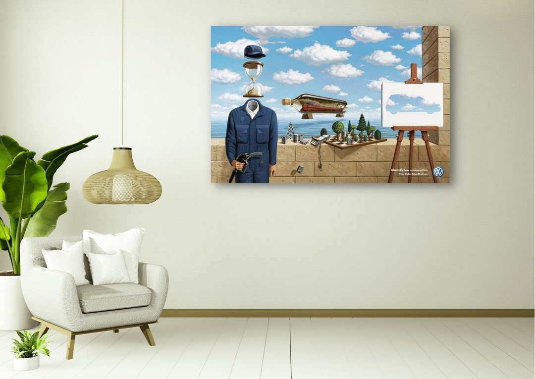 Rene Magritte Reproduction Canvas Rene Magritte Canvas - Etsy