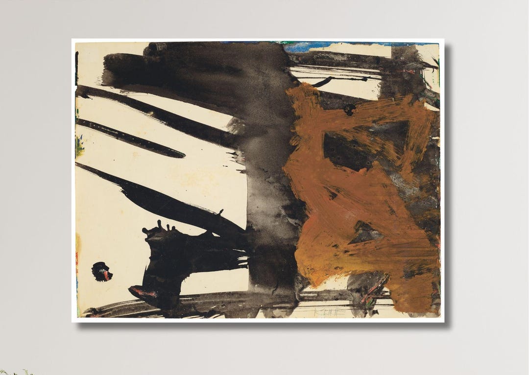 Franz Kline Untitled Wall Art, Franz Kline Wall Art Canvas Poster Print ...