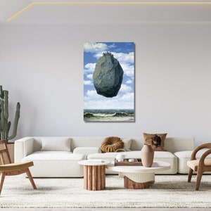 René Magritte Castle of the Pyrenees, Rene Magritte Wall Art Canvas ...