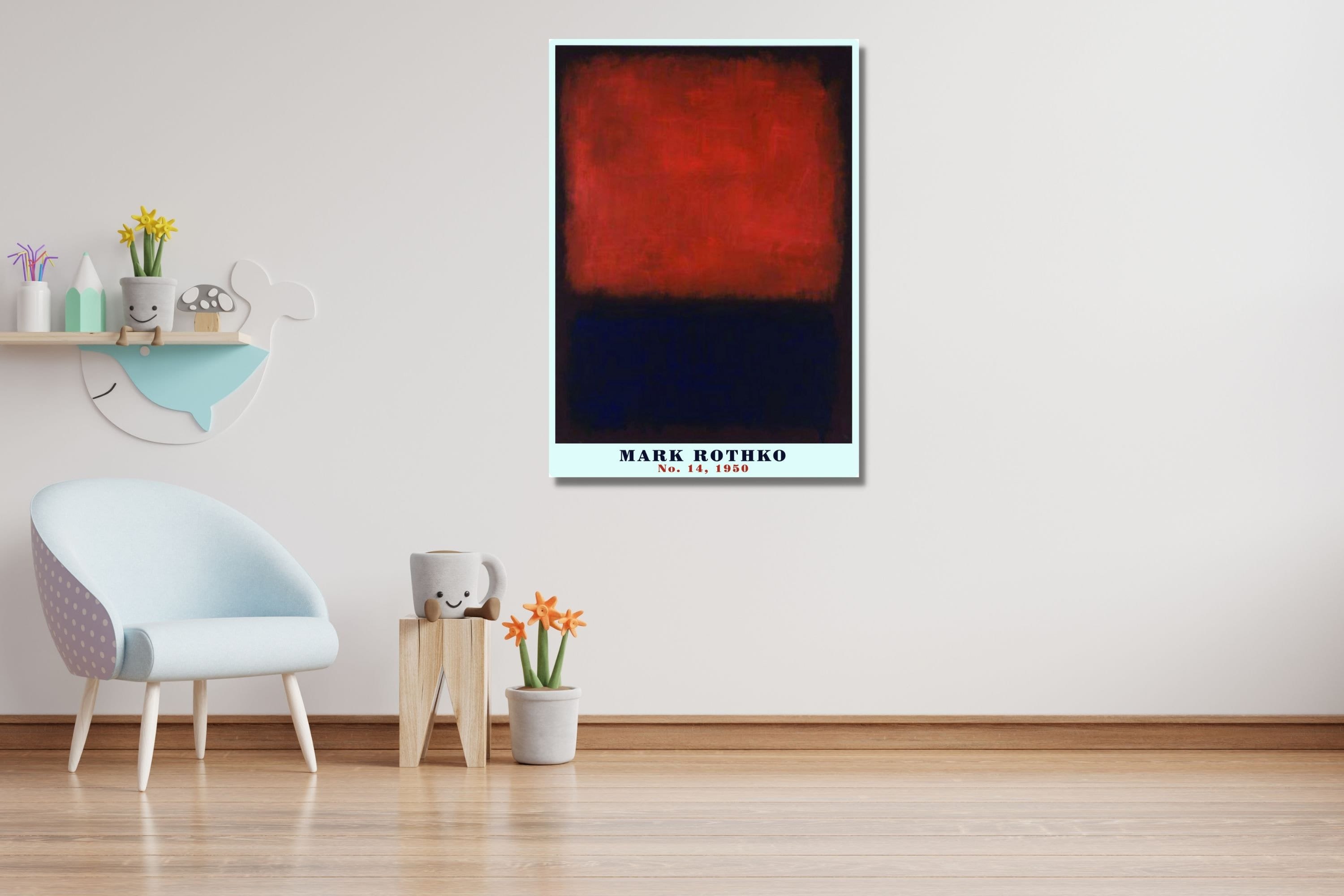 Mark Rothko, NO 14, Rothko Canvas Wall Art, Reproduction Print, Modern ...