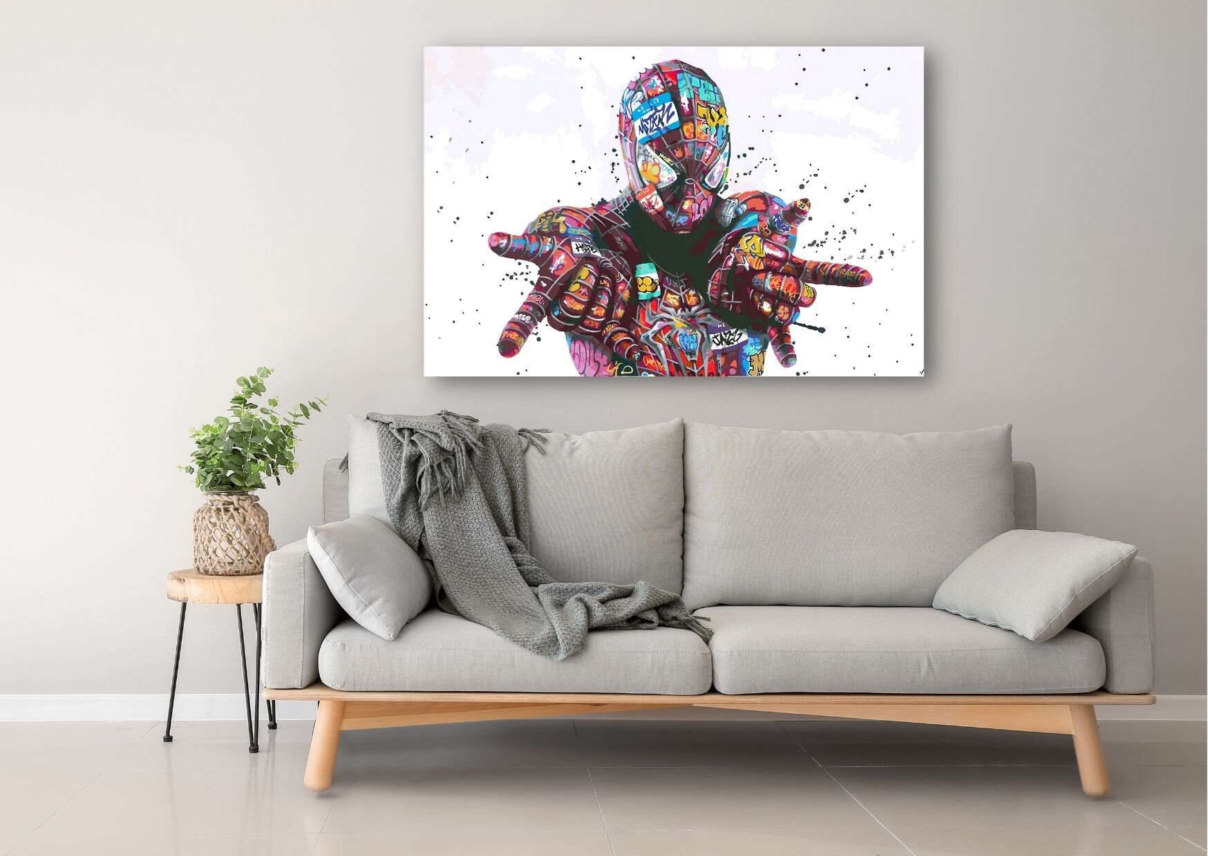 Spiderman Poster ,spiderman Canvas Print Art, Game Room Man Cave Art ...