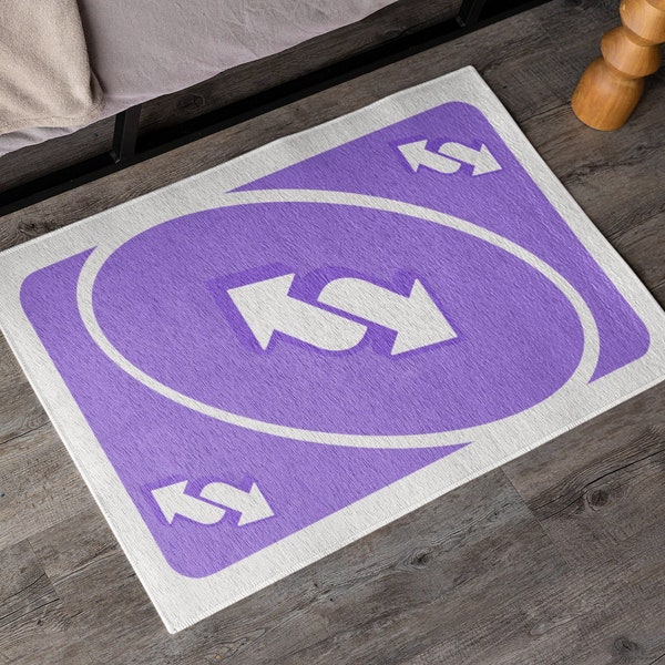 Uno Reverse Card Rug - Etsy