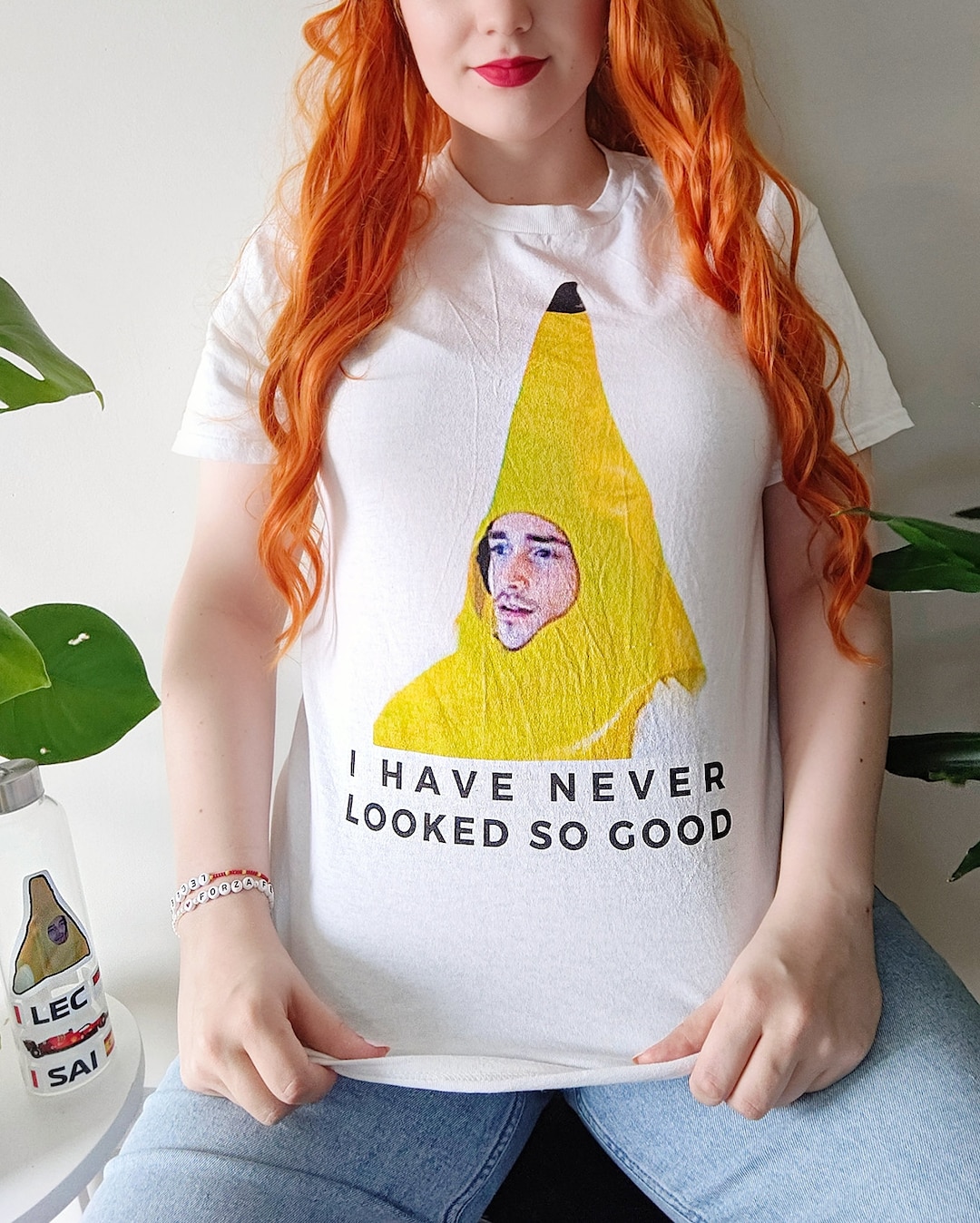 Banana Charles Leclerc T-shirt, Scuderia Ferrari Formula 1 Unisex Tee ...