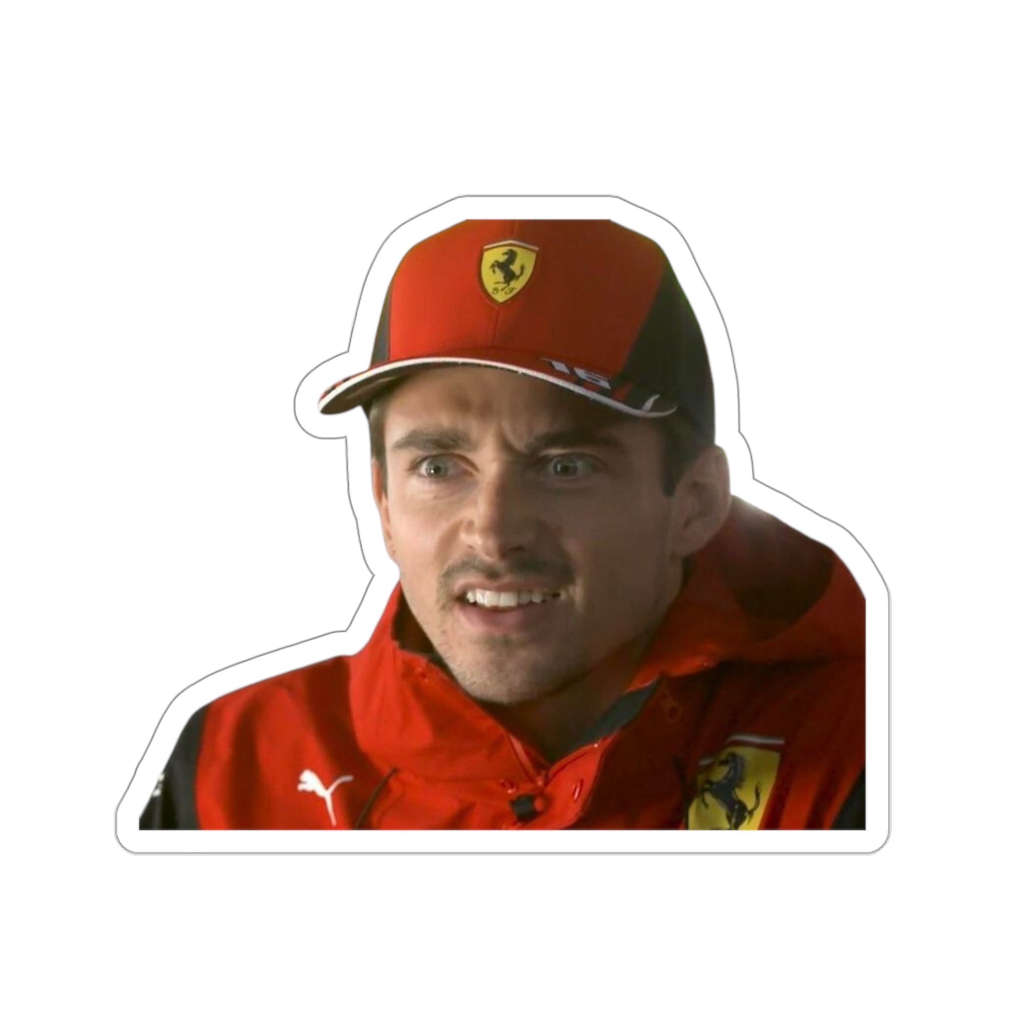 Charles Leclerc F1 Sticker Formula 1 Reactions Kiss-cut - Etsy