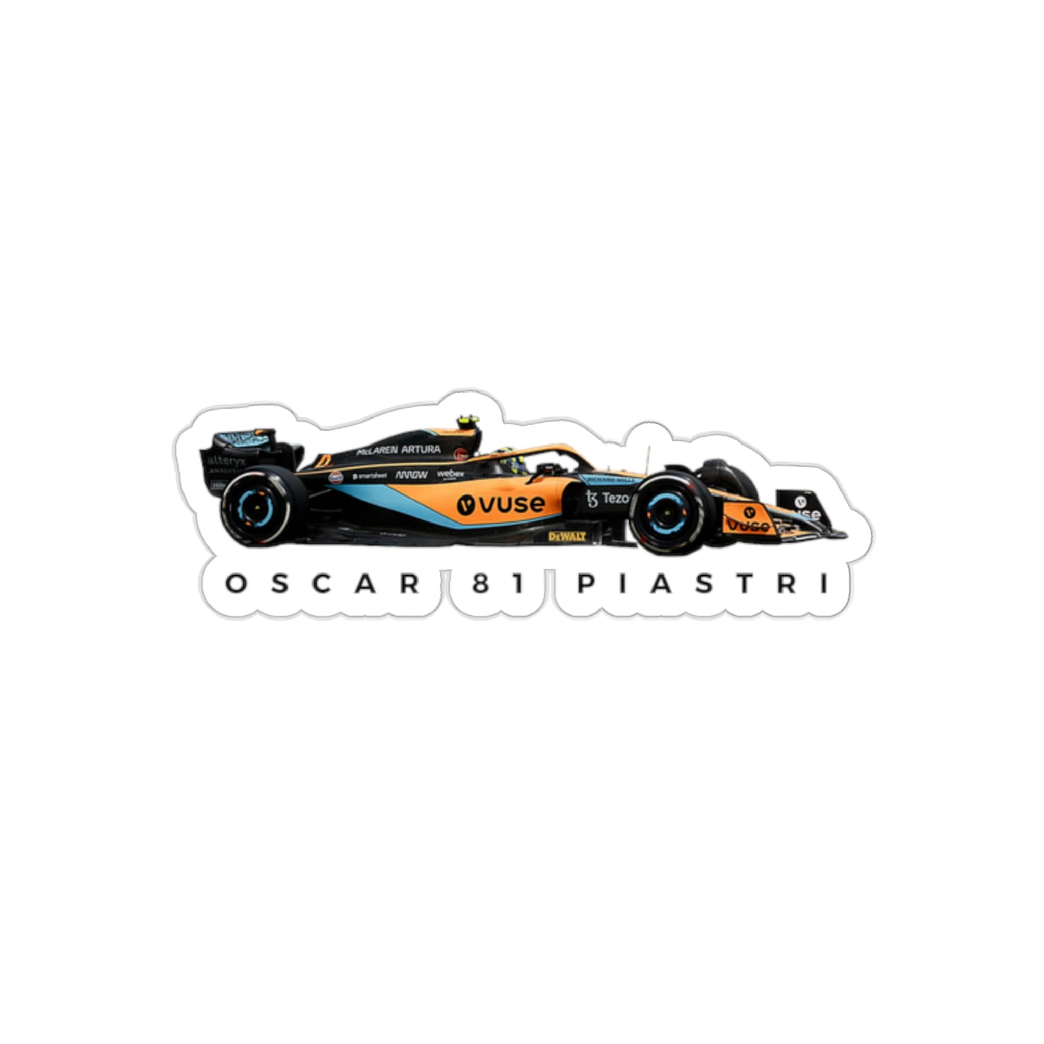 Oscar Piatri F1 Sticker Oscar Piastri 81 Mclaren Car Formula - Etsy