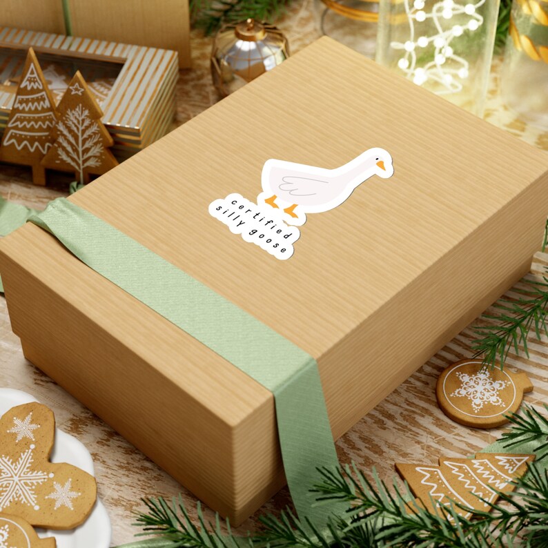 Certified Silly Goose Sticker Goofy Geese Meme Kiss-cut - Etsy