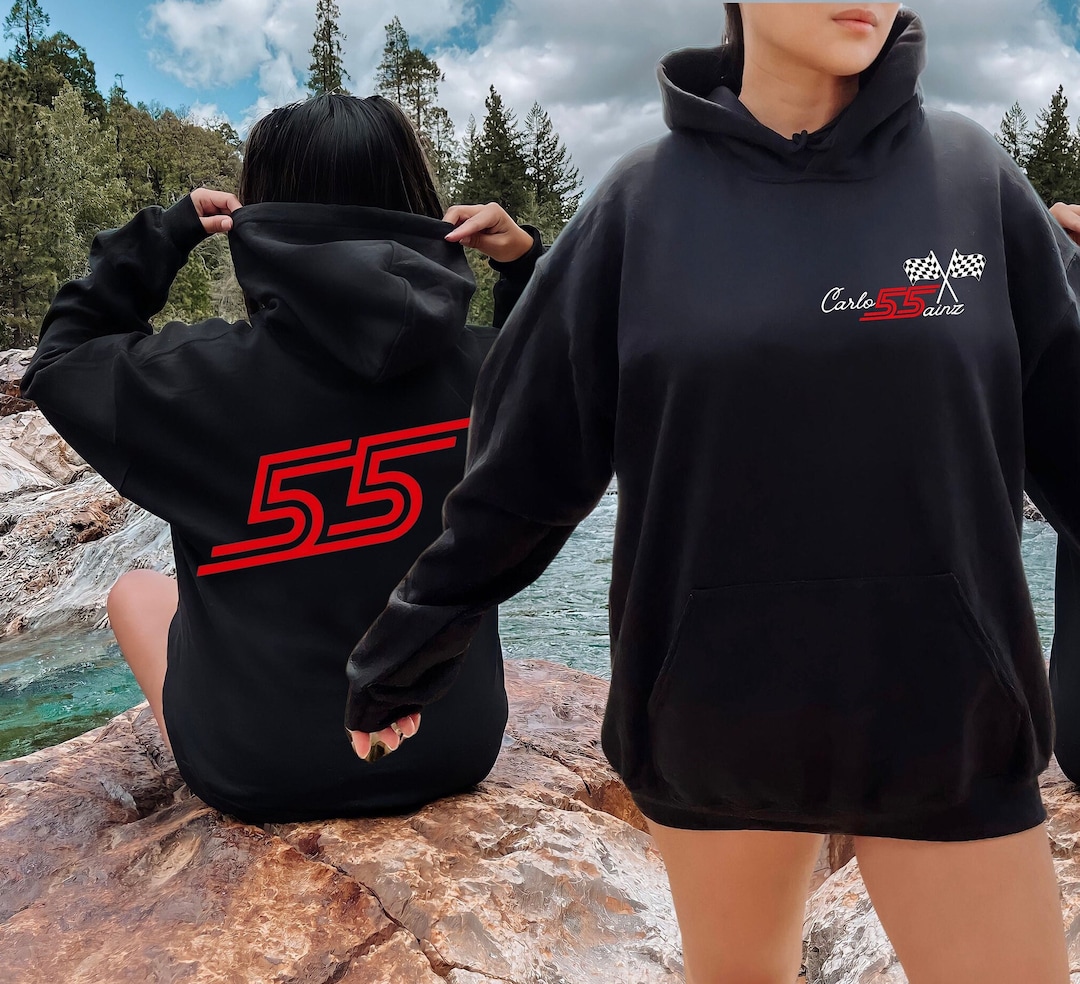 Carlos Sainz 55 Front and Back Design Unisex Heavy Blend Hooded ...
