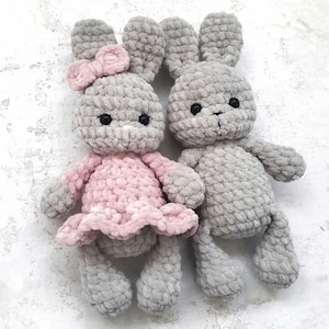 Easy Crochet Bunny Rabbit Pattern, Beginner Friendly, QUICK PATTERN ...