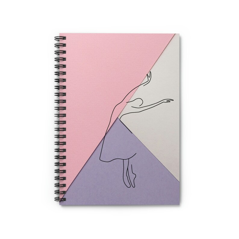 Ballerina Notebook Artistic Design Journal Spiral Ballet Notebook Gifts ...