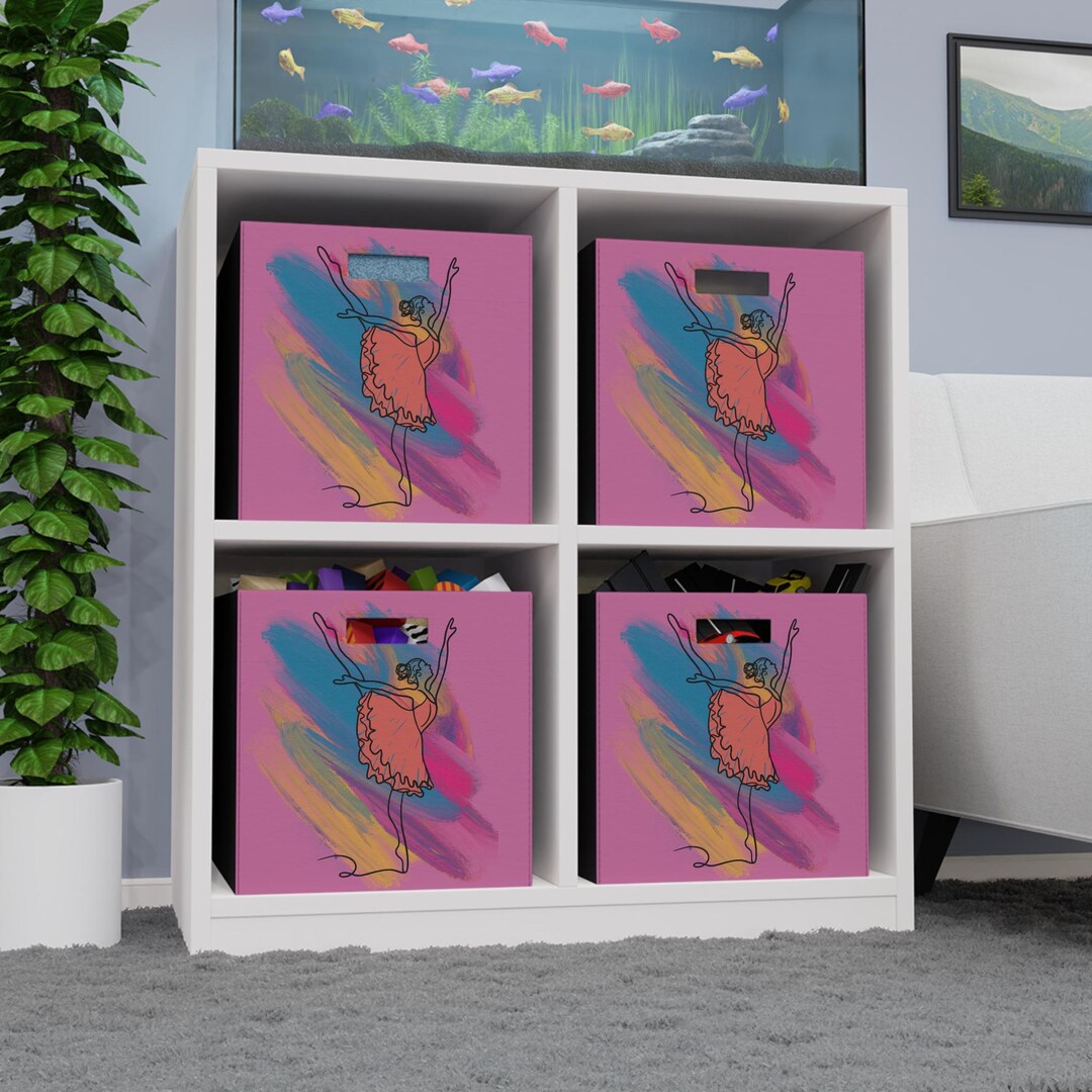 Ballet Dancer Felt Storage Box | Stylish Home Organizer, Decorative ...