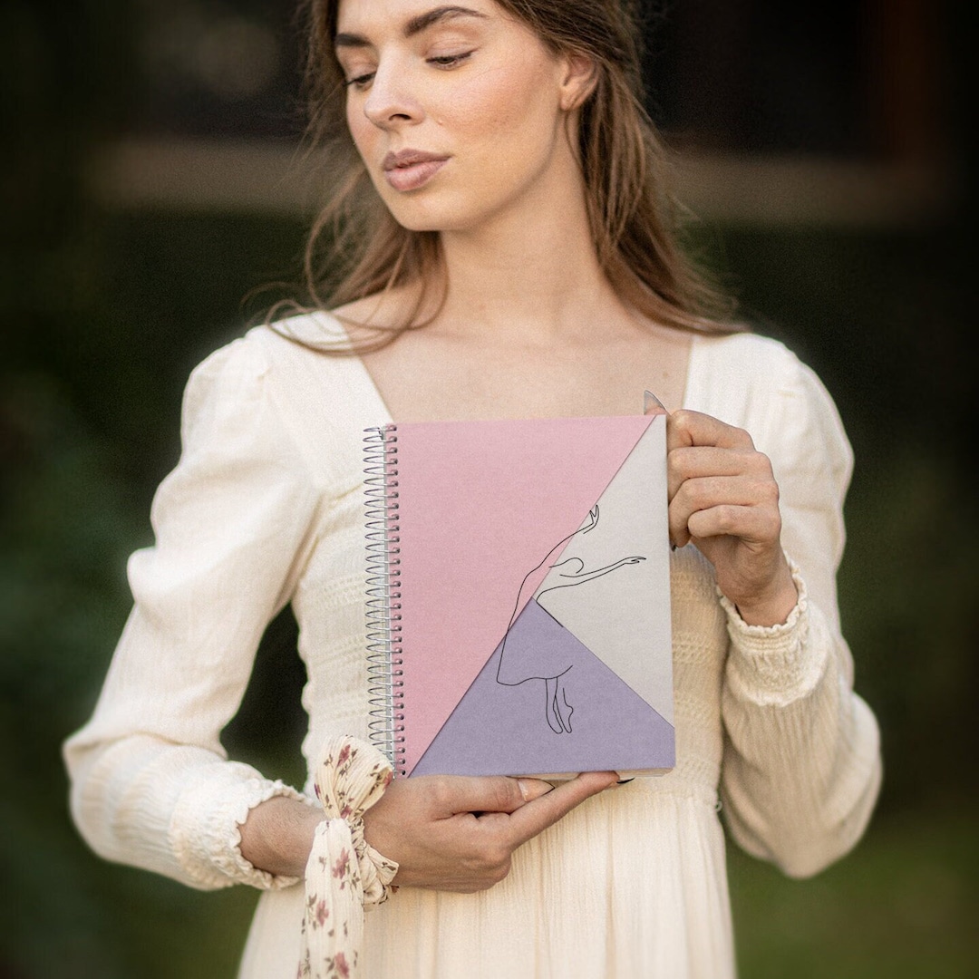 Ballerina Notebook Artistic Design Journal Spiral Ballet Notebook Gifts ...