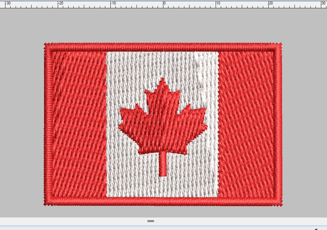 Canada Flag Digitize Digital Machine Embroidery Design Pattern File ...