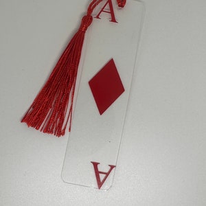 Playing Card Themed Bookmark Quirky Book Mark Unusual Bookmark Poker ...