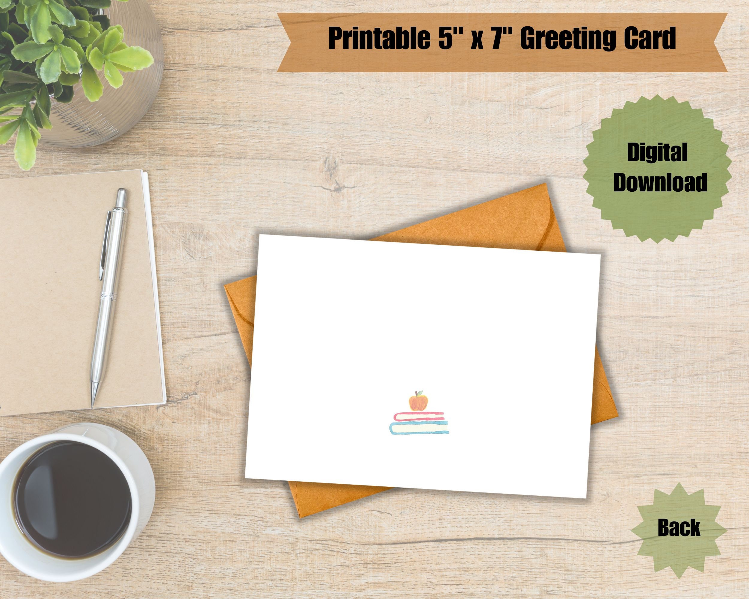 Teacher Appreciation Card 5 X 7 Greeting Card Size, Thank You, Help Me ...